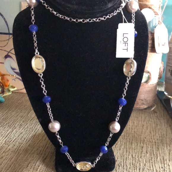 LOFT | Jewelry | Loft Beaded Necklace Nwt | Poshmark